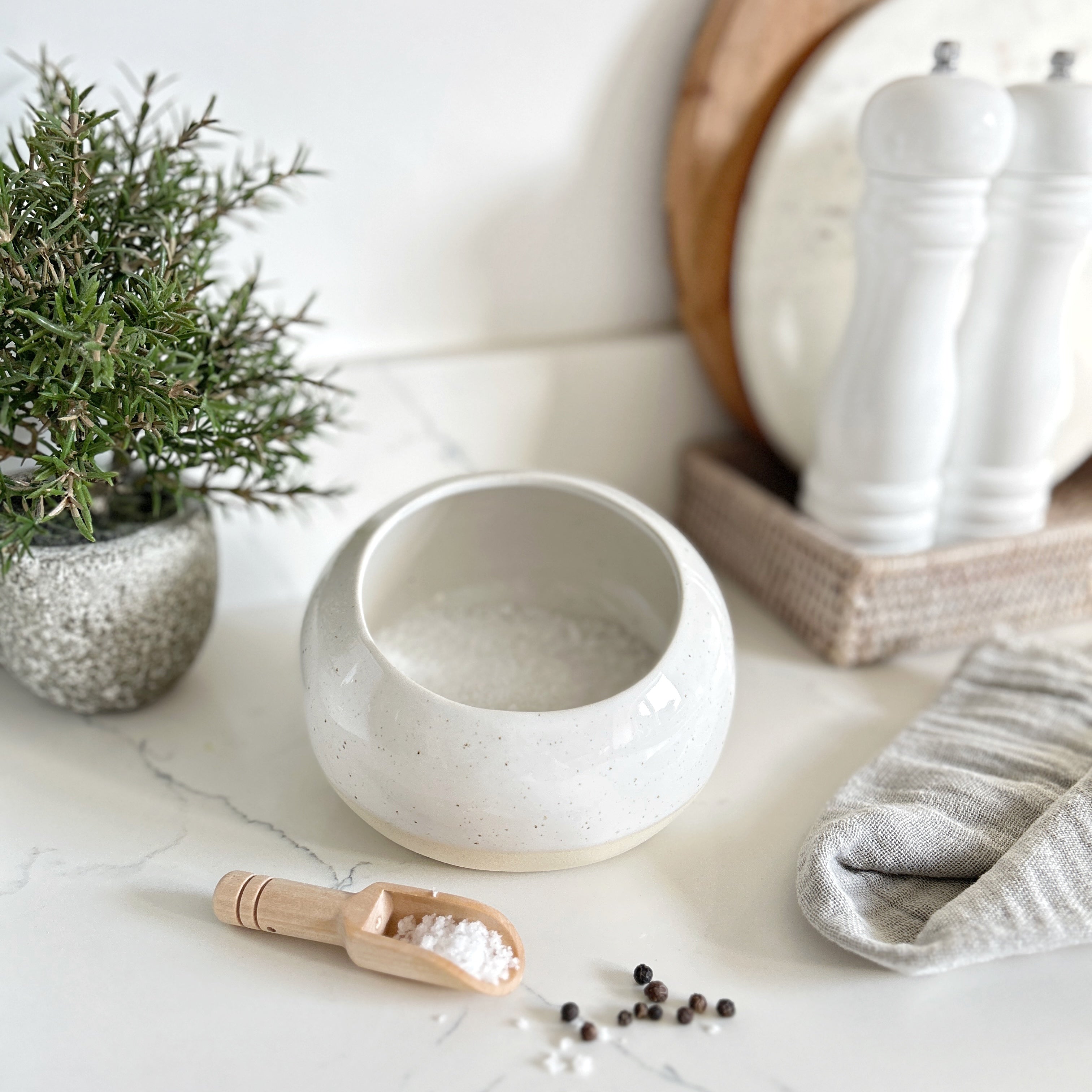 Cream Ceramic Salt Pig – Paper & Ink