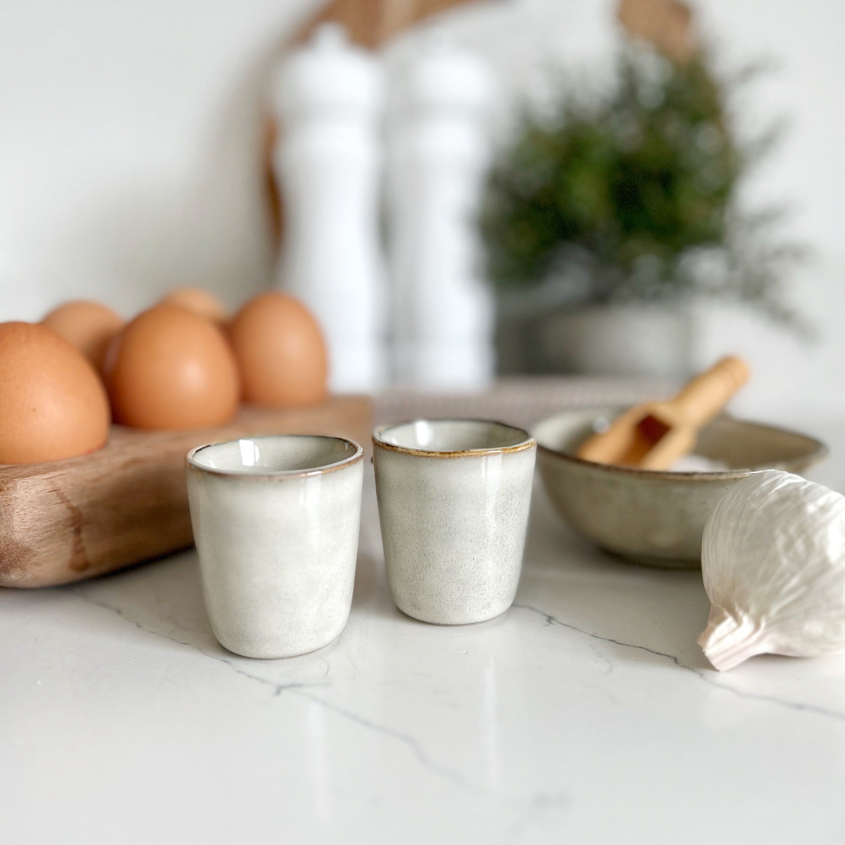 Fika Cream Stoneware Egg Cup – Paper & Ink